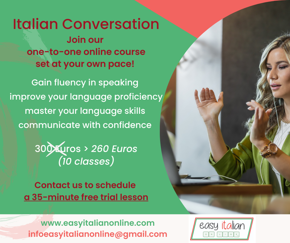 Individual Italian Lessons – Easy Italian Online & In Person