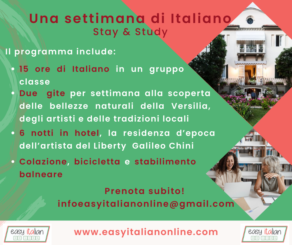 Una settimana di Italiano – Easy Italian Online & In Person